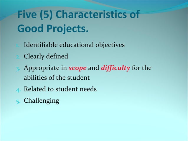 Lecture 1 introduction of project method | PPT