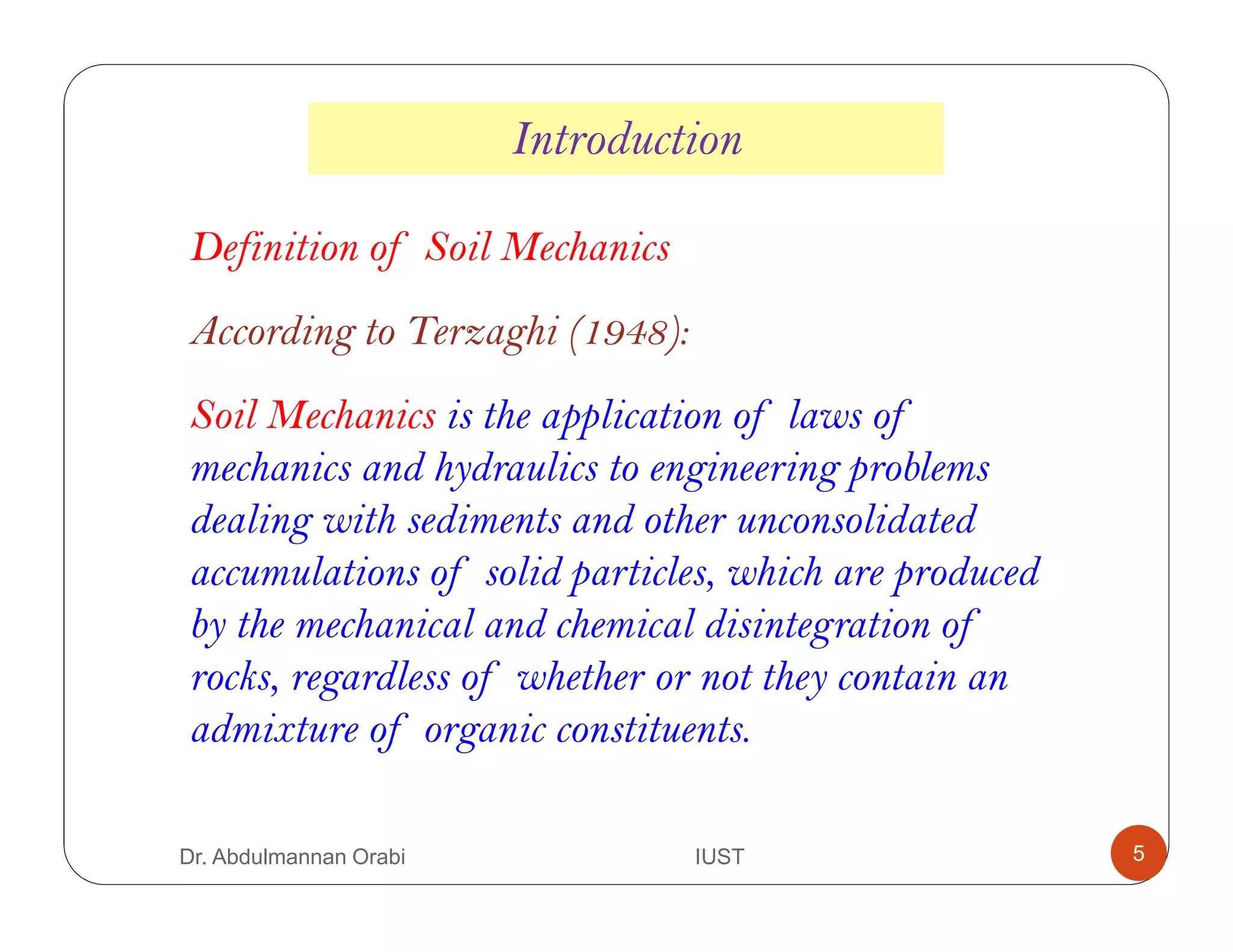Lecture 1 introduction & properties of soil | PDF