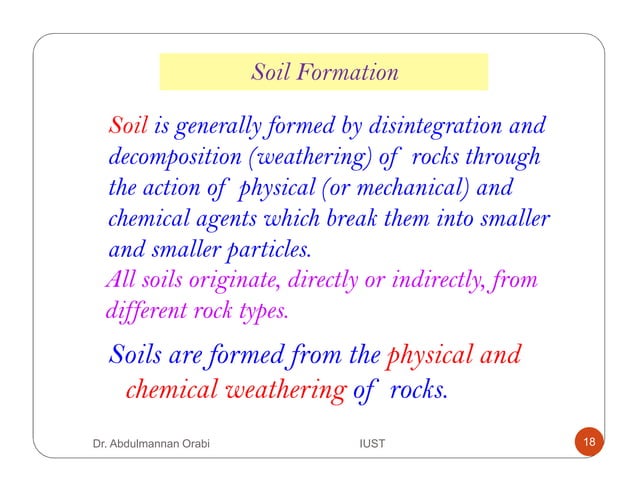 Lecture 1 introduction & properties of soil | PDF | Geology | Science