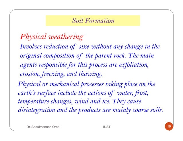 Lecture 1 introduction & properties of soil | PDF | Geology | Science