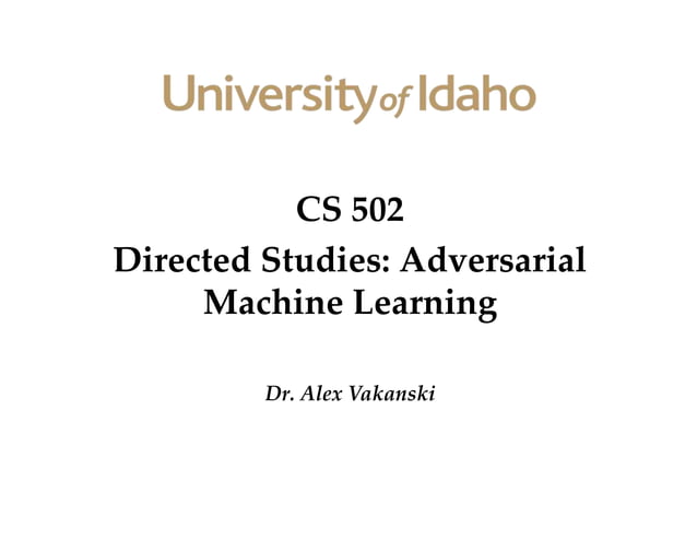 Lecture_1_Introduction_to_Adversarial_Machine_Learning.pptx | Computing | Technology & Computing