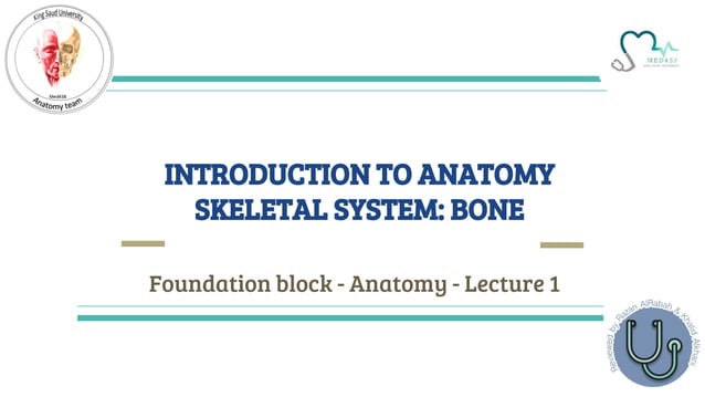 Lecture (1) INTRODUCTION TO ANATOMY SKELETAL SYSTEM_ BONE .pdf