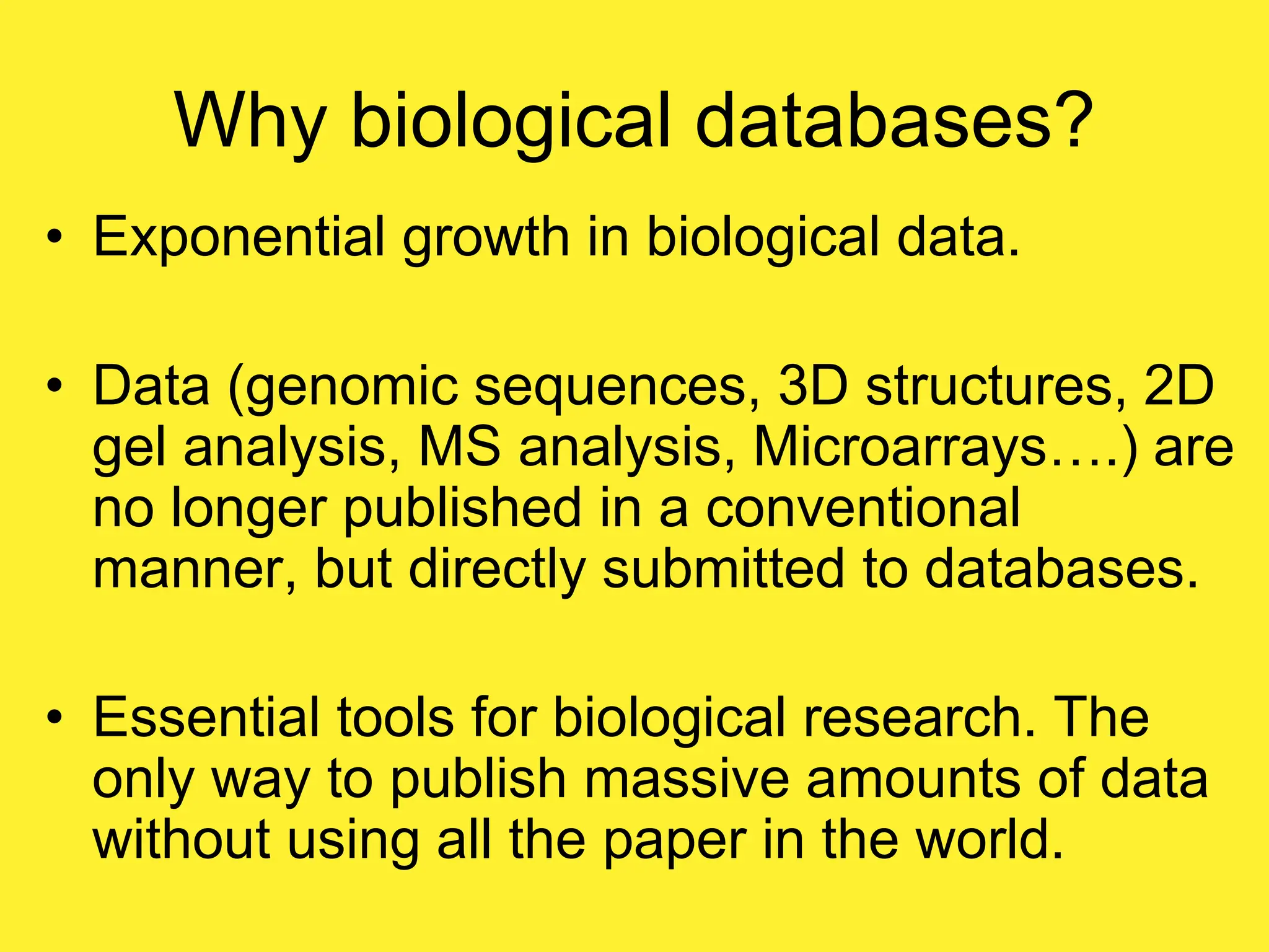 Lecture 1 Introduction To Bioinformatics Bch 433ppt