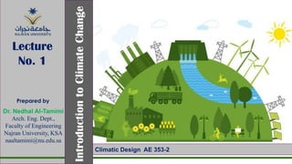 Lecture 1 introduction to climate change | PDF