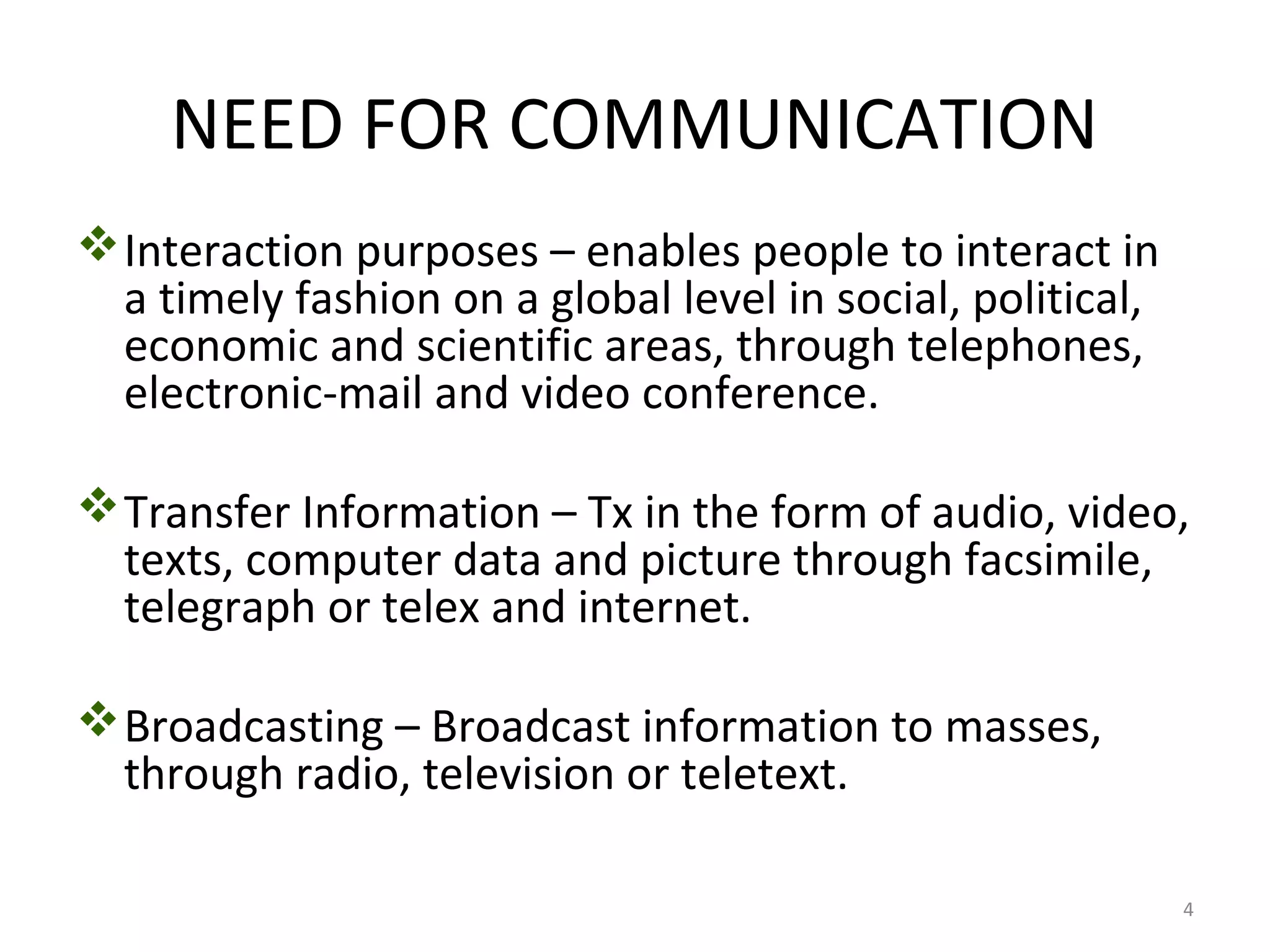 Lecture 1 introduction to communication systems | PPT