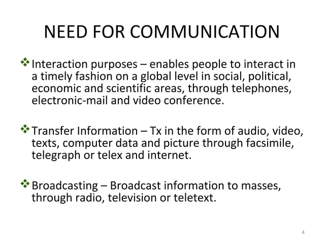 Lecture 1 introduction to communication systems | PPT