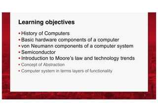 Lecture 1 - introduction to computer systems architecture 2018 / 2019 | PDF