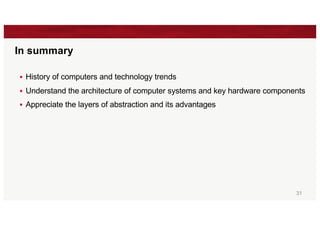 Lecture 1 - introduction to computer systems architecture 2018 / 2019 | PDF