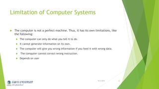 Lecture 1 introduction to computing | PPTX