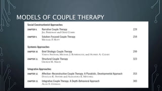 Lecture 1 introduction to couples counselling | PPTX