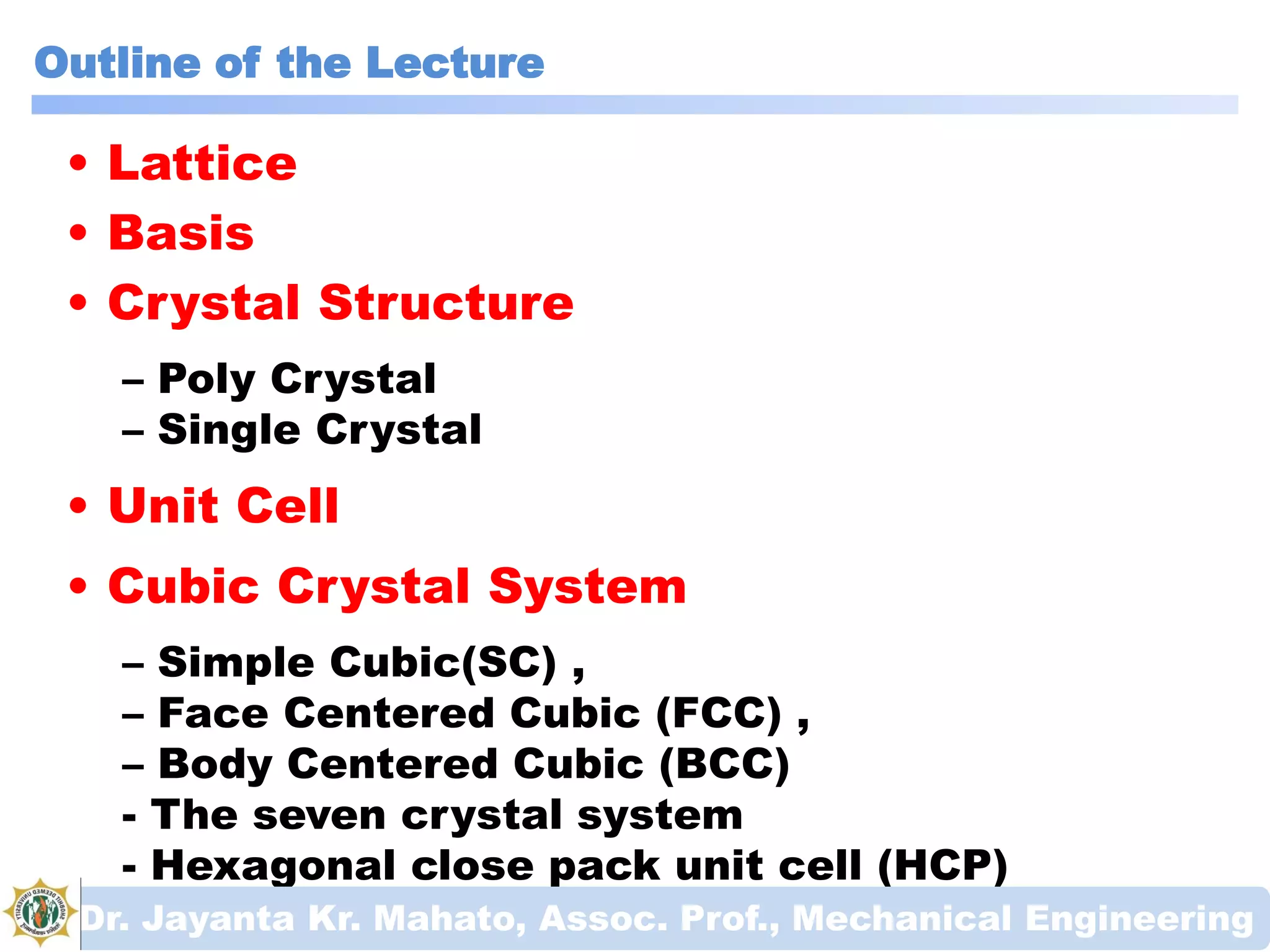 Introduction to Crystal Structure.pdf