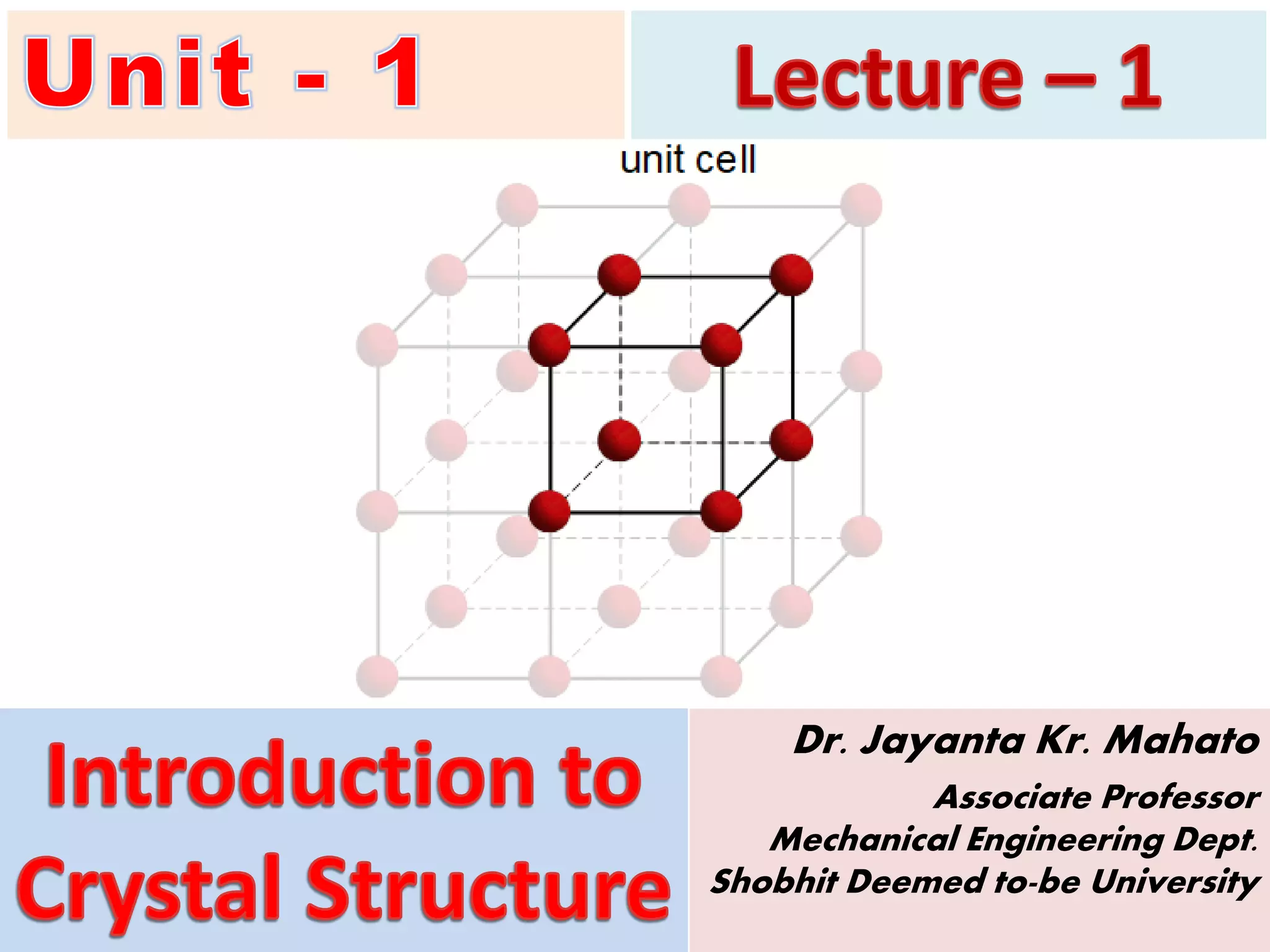 Introduction to Crystal Structure.pdf