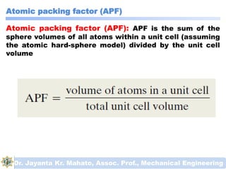 Introduction to Crystal Structure.pdf | Chemistry | Science