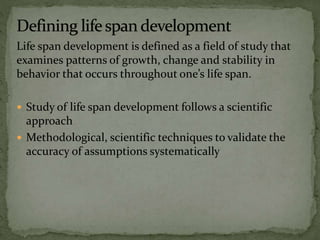 Introduction to developmental psychology | PPTX