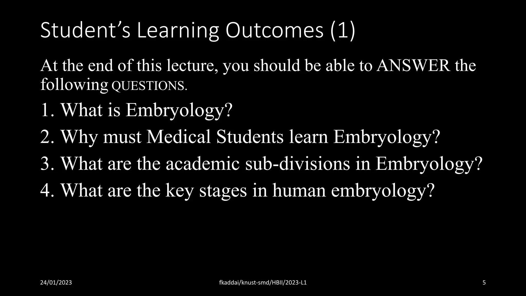 LECTURE 1 Introduction to embryology 2023 HB2 lecture 1 .pdf