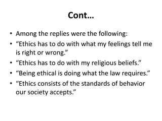 introduction to ethics | PPTX
