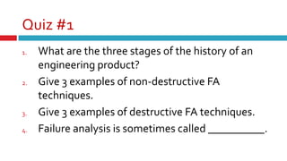 Lecture 1 introduction to failure analysis | PDF