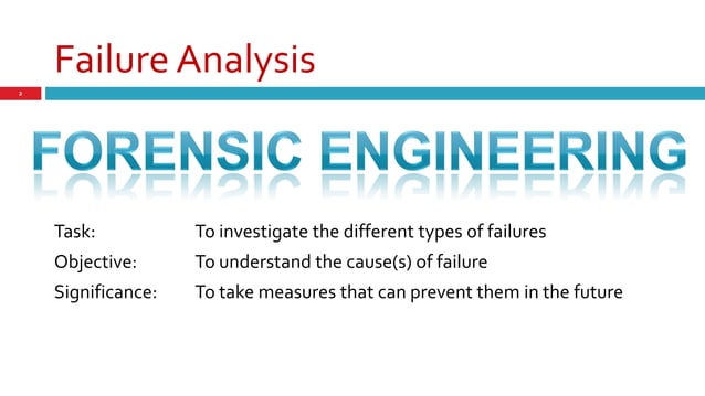 Lecture 1 introduction to failure analysis | PDF | Medical Tests ...