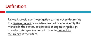 Lecture 1 introduction to failure analysis | PDF