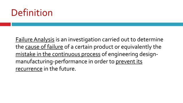 Lecture 1 introduction to failure analysis | PPT