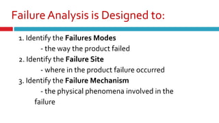 Lecture 1 introduction to failure analysis | PDF