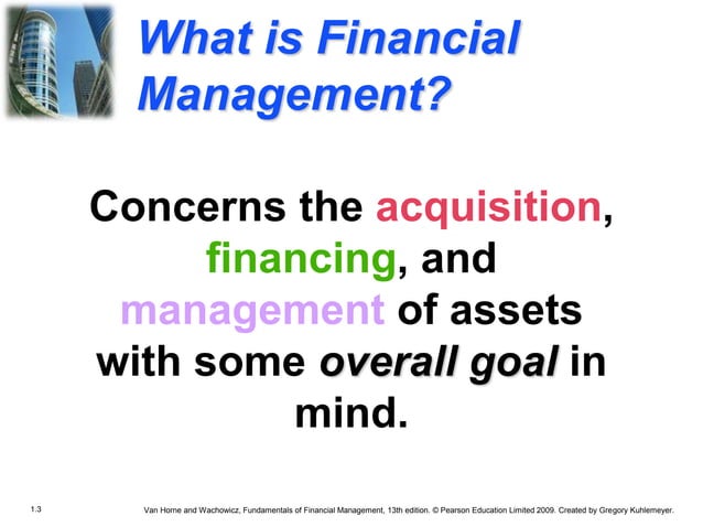 Lecture 1 - Introduction to Financial Management | PPT