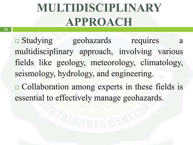 LECTURE 1 INTRODUCTION TO GEOHAZARD MITIGATION.pptx | Geology | Science