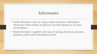 Lecture 1_ Introduction to Health Informatics.pptx
