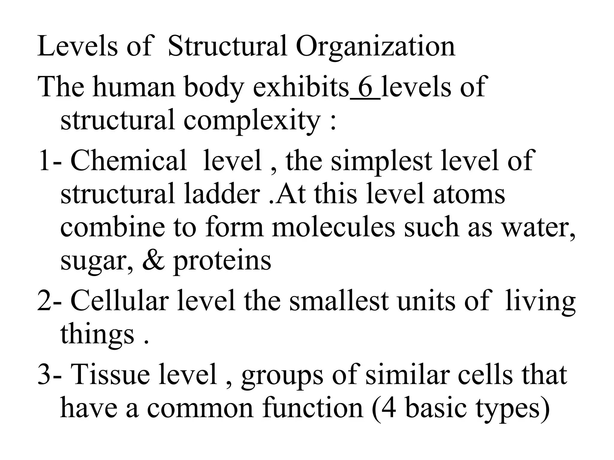 Lecture 1 introduction to human body | PPT