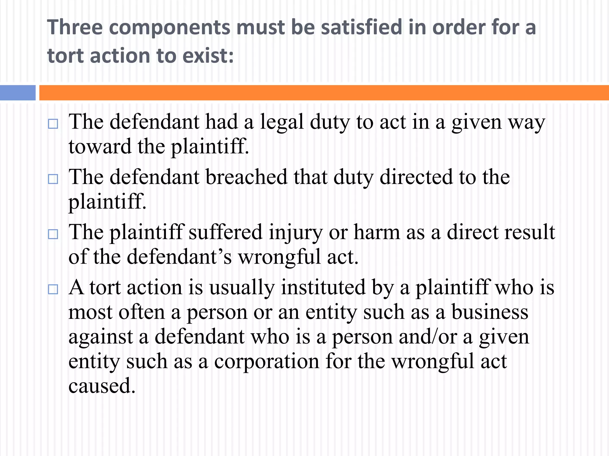 Lecture 1 introduction to law of torts | PPTX