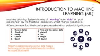 Lecture1 introduction to machine learning | PDF | Artificial ...