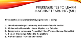 Lecture1 introduction to machine learning | PDF | Artificial ...