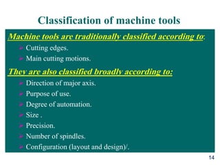 Lecture 1 introduction to machining | PDF