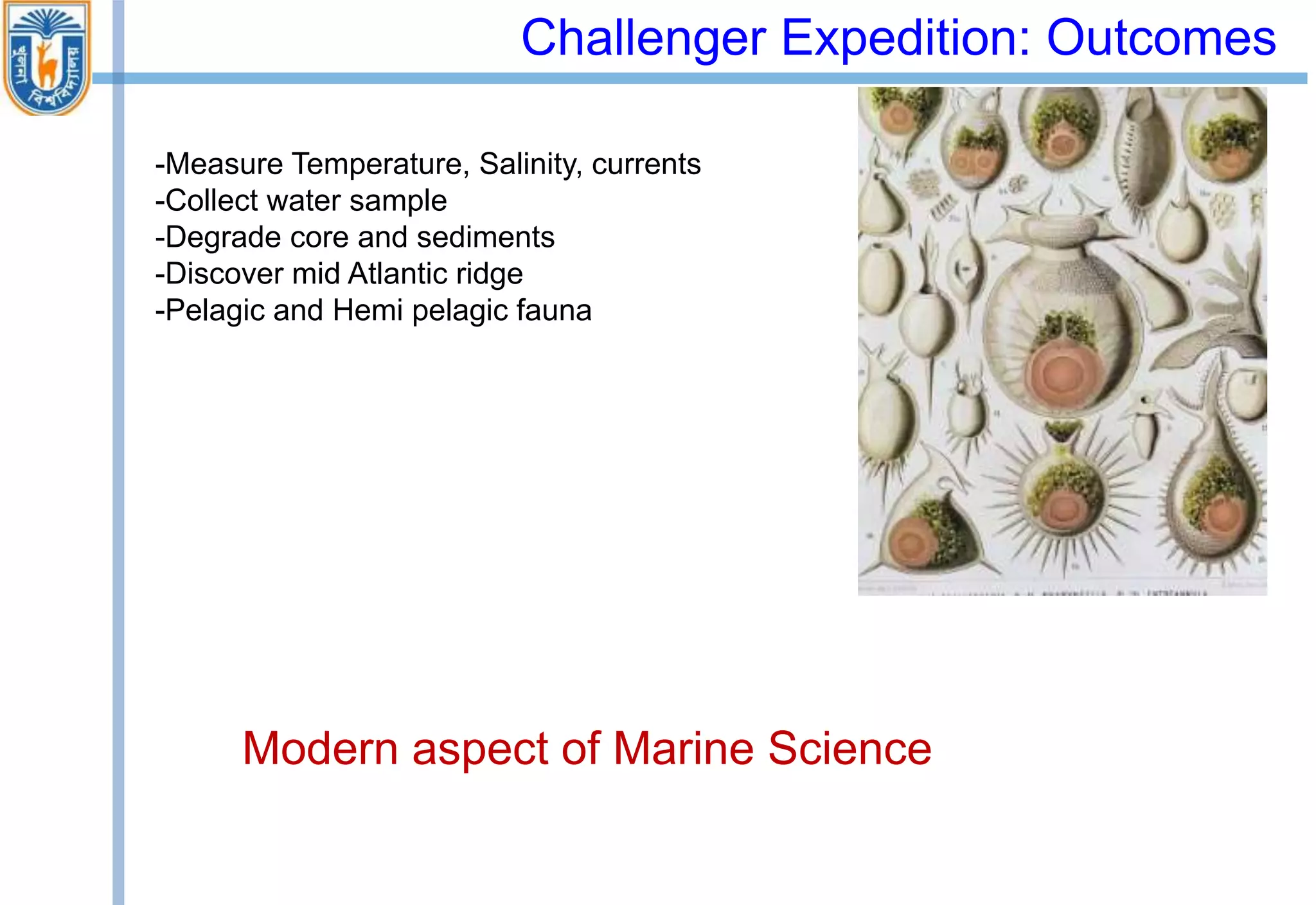introduction to oceanography and History of ocean science | PPT
