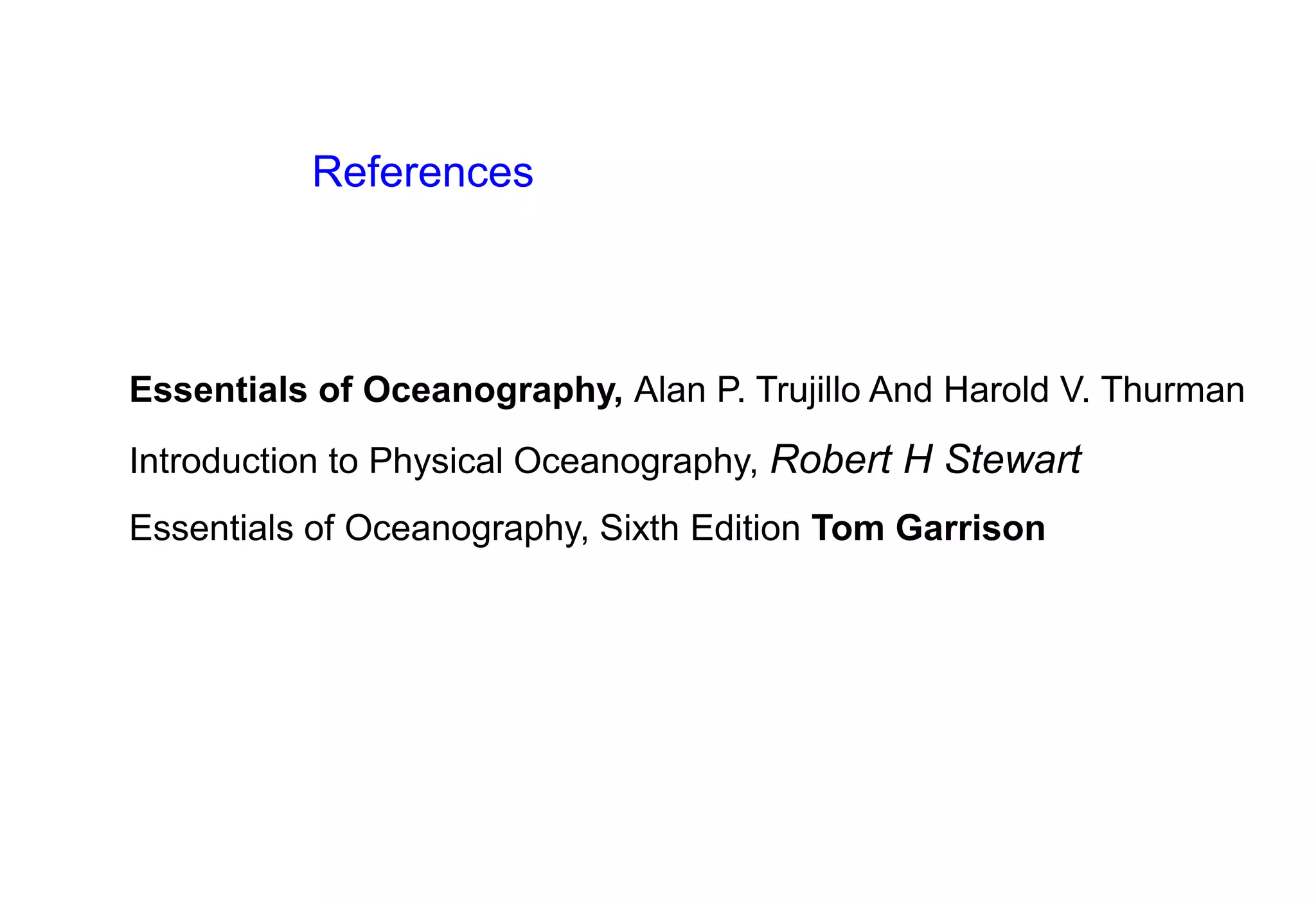 introduction to oceanography and history of ocean science | PPTX