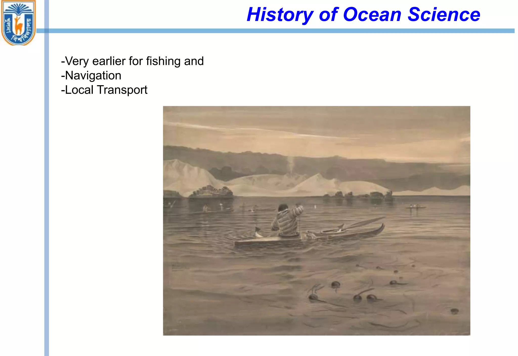 introduction to oceanography and history of ocean science | PPTX