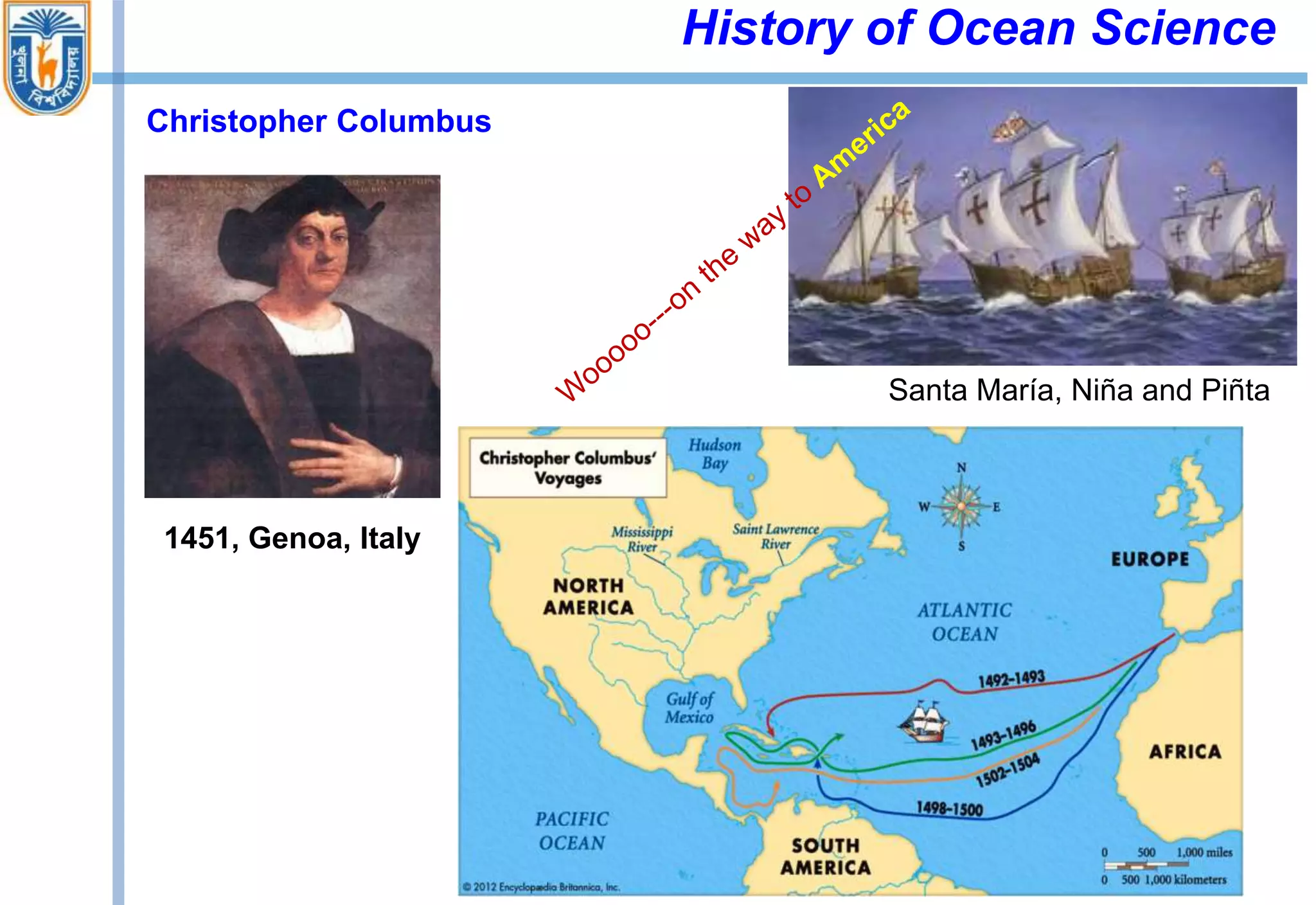 introduction to oceanography and history of ocean science | PPTX