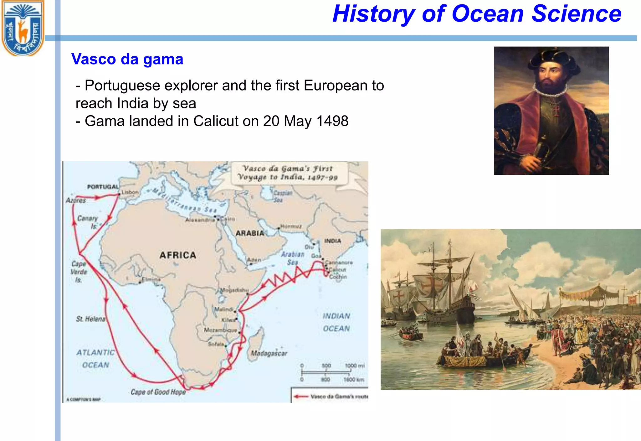 introduction to oceanography and history of ocean science | PPTX