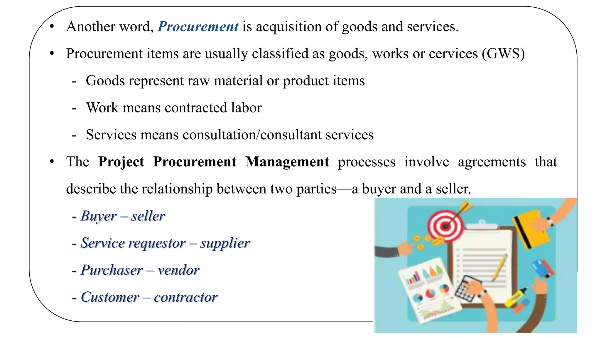 Lecture 1 Introduction to Procurement and contract Management ...