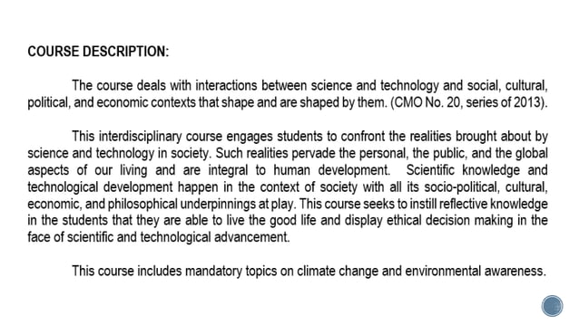 Lecture 1_Introduction to Science, Technology, and Society.pptx | Science