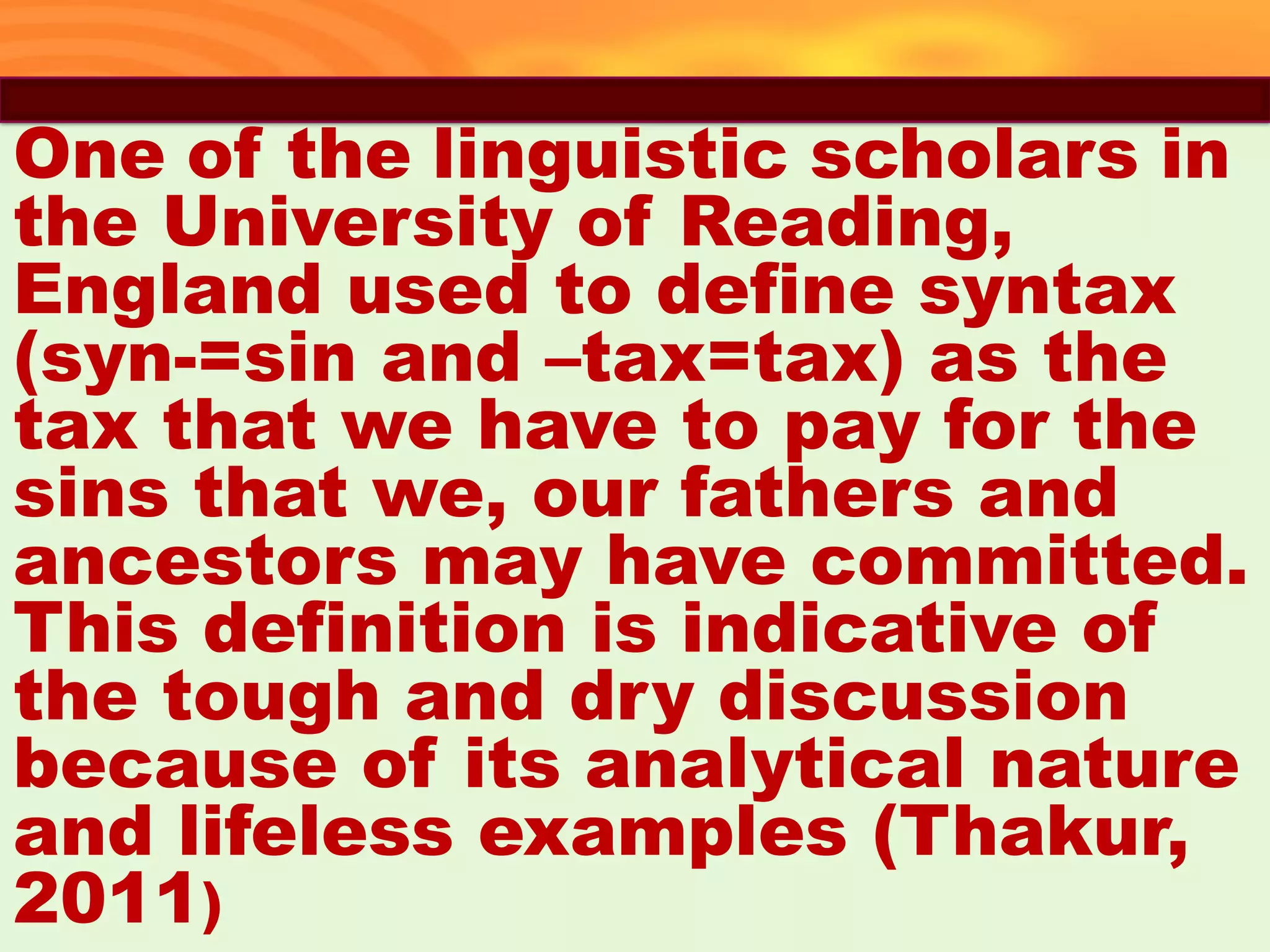 Lecture 1 Introduction To Syntax Ppt 2534