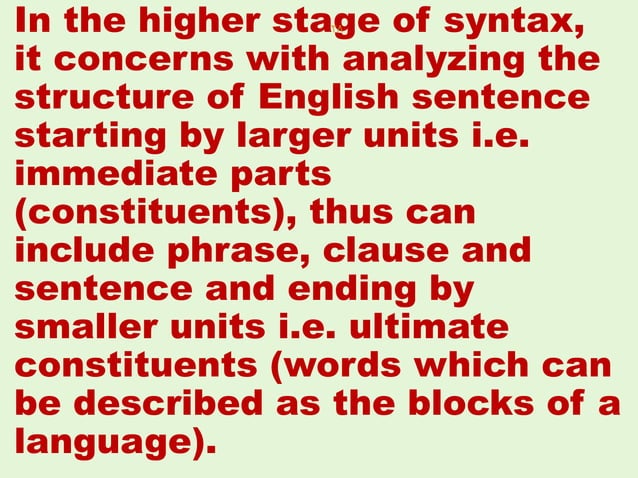 Lecture 1 introduction to syntax | PDF
