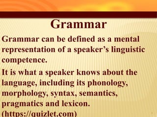 Lecture 1 introduction to syntax | PDF