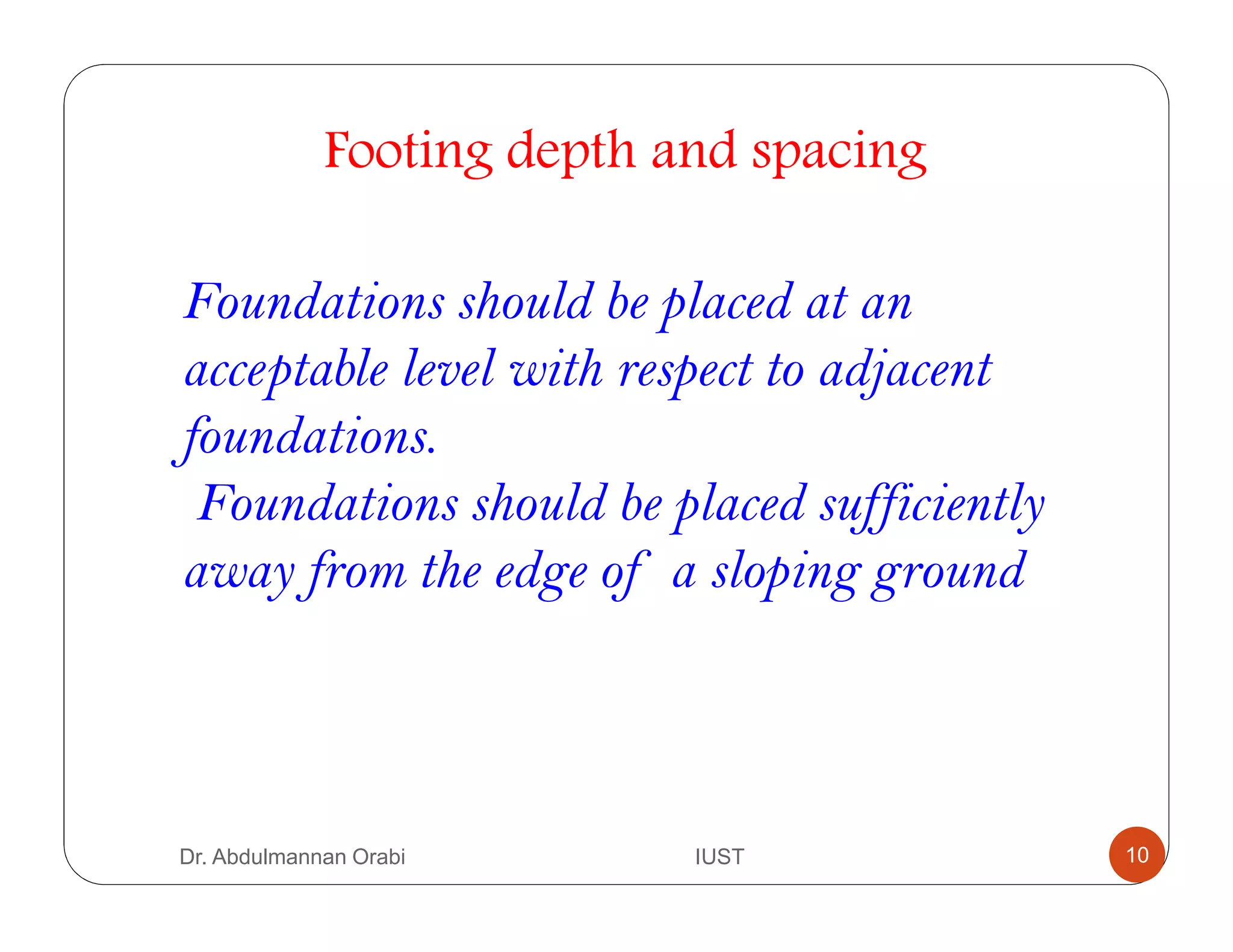 Lecture 1 introduction & types of foundation | PDF