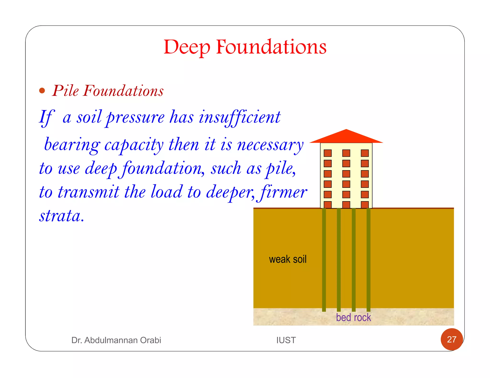Lecture 1 introduction & types of foundation | PDF
