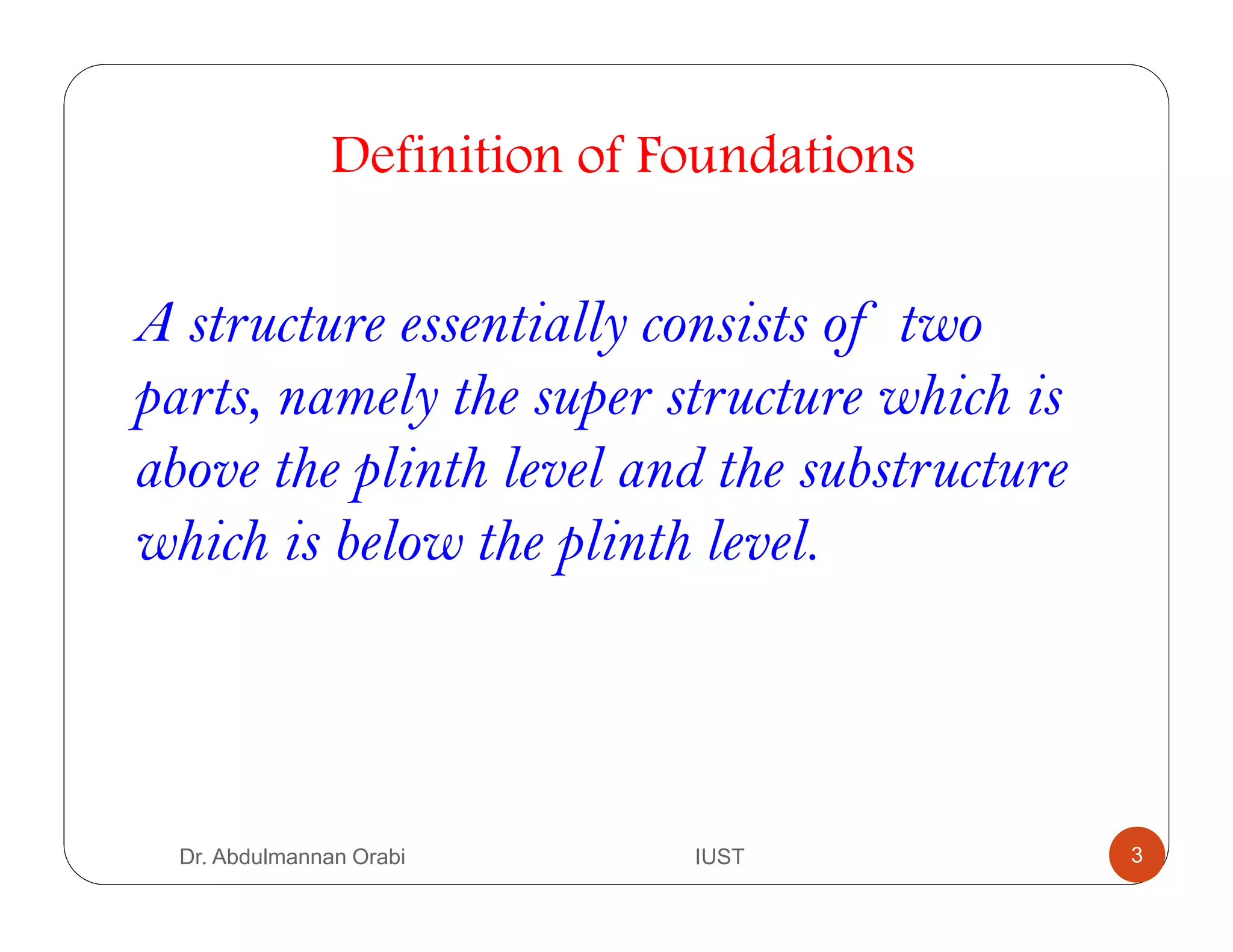 Lecture 1 introduction & types of foundation | PDF