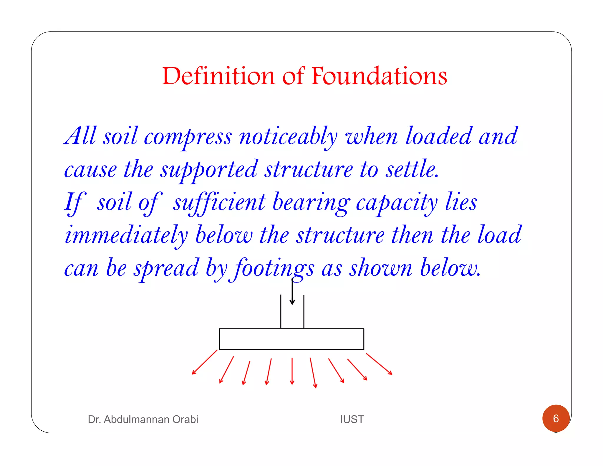 Lecture 1 introduction & types of foundation | PDF