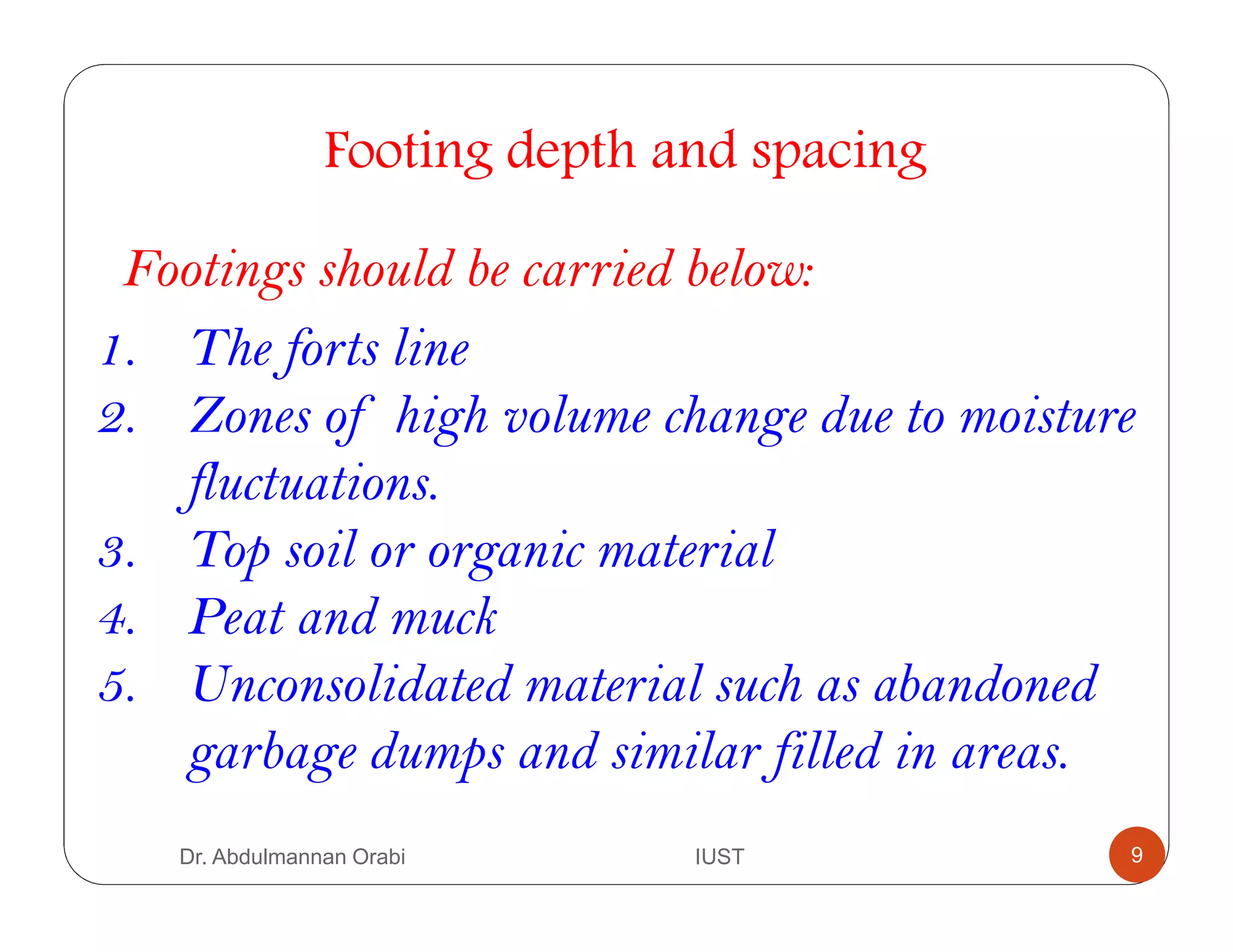 Lecture 1 introduction & types of foundation | PDF
