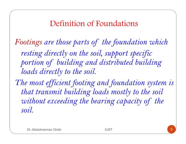 Lecture 1 introduction & types of foundation | PDF | Civil Engineering ...