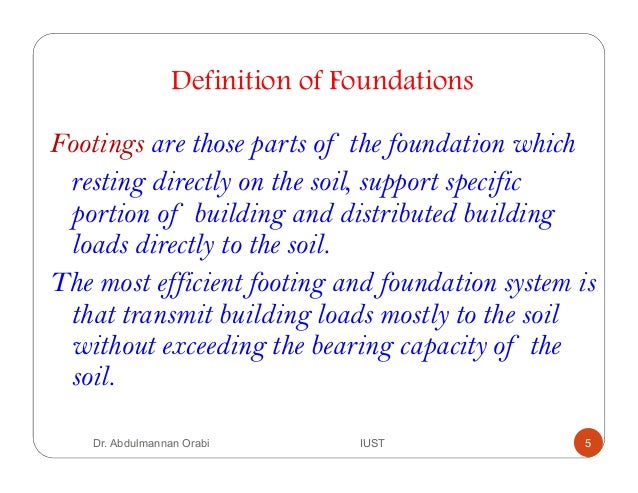 Lecture 1 introduction & types of foundation